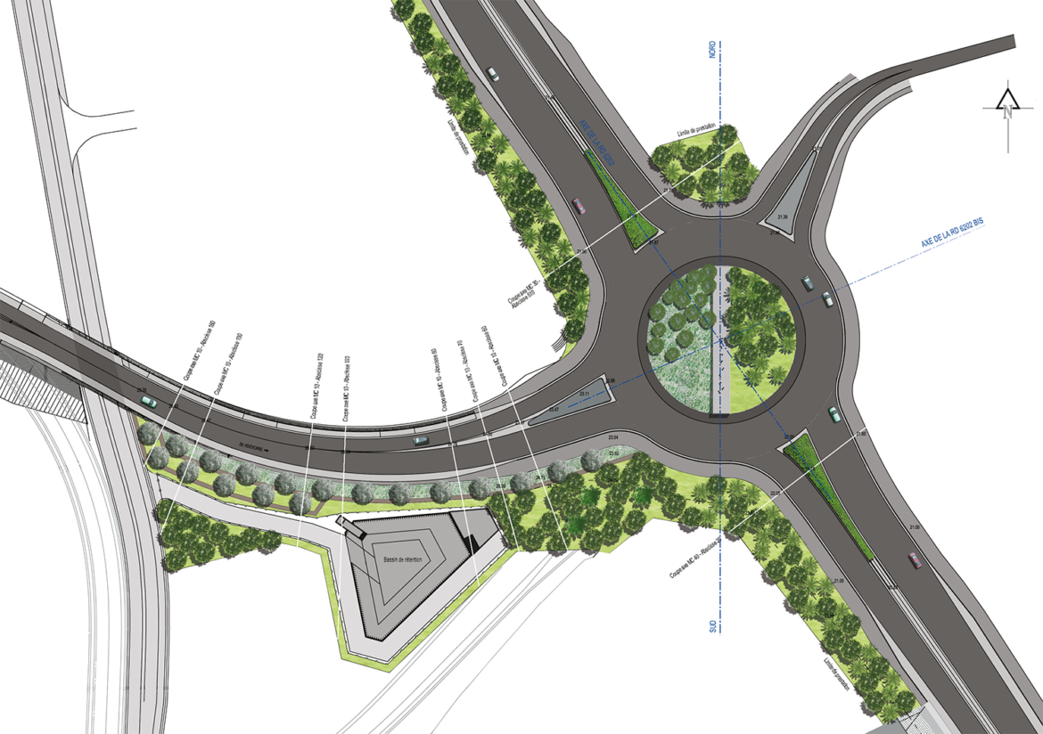 Giratoire des Baraques – Vallée du Var | Agence Faragou